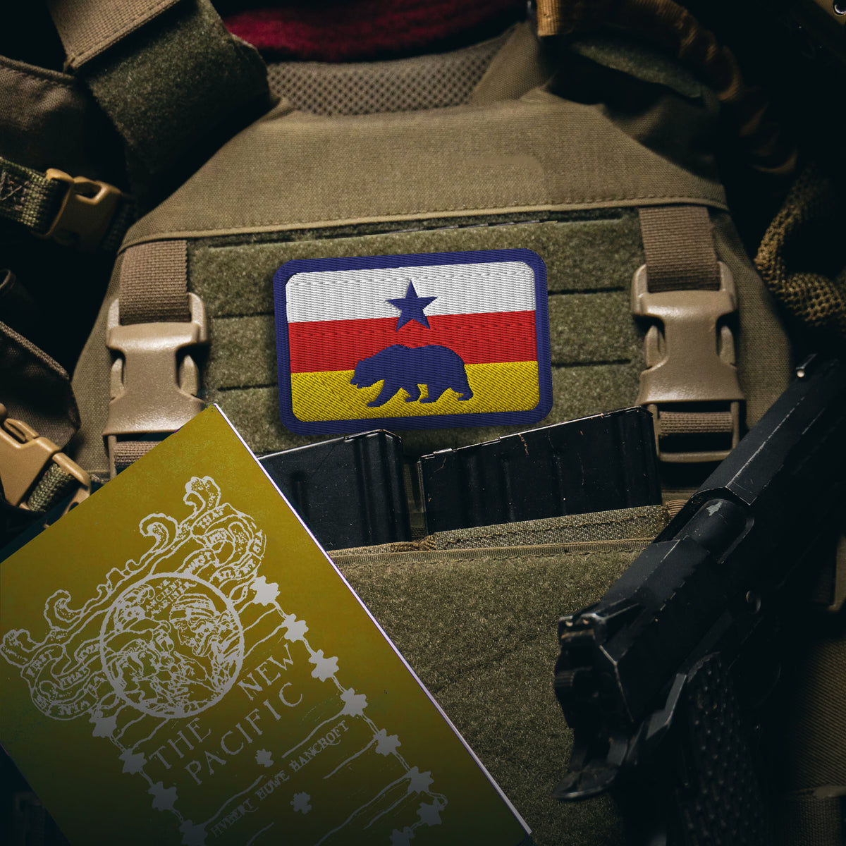 Pacific States - Embroidered Flag Patch – Kaiser Cat Cinema Webshop