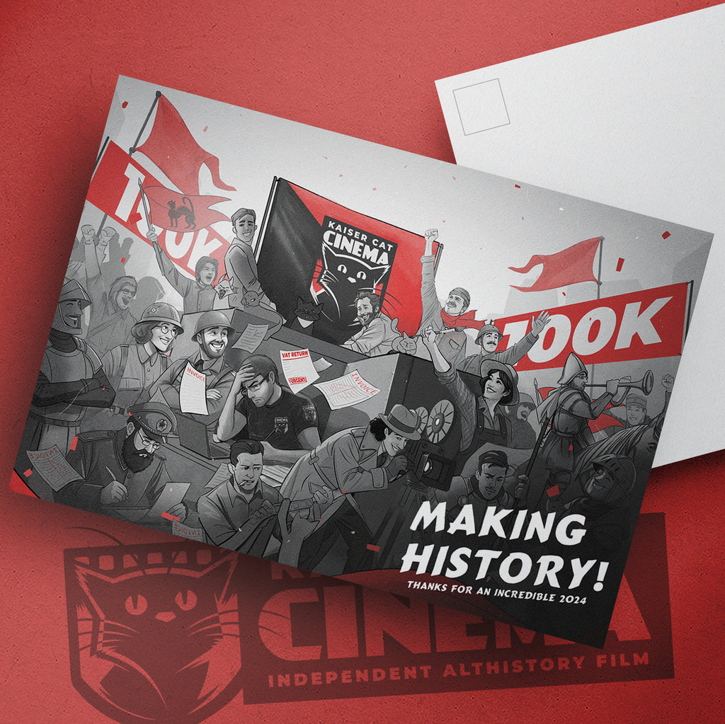 Kaiser Cat Cinema - Crew Christmas Postcard 2024