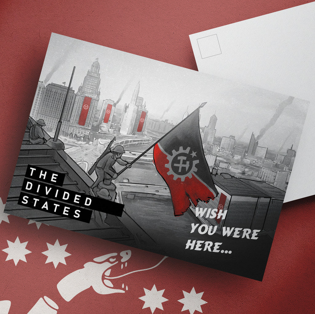 The Divided States Postcard - Chicago – Kaiser Cat Cinema