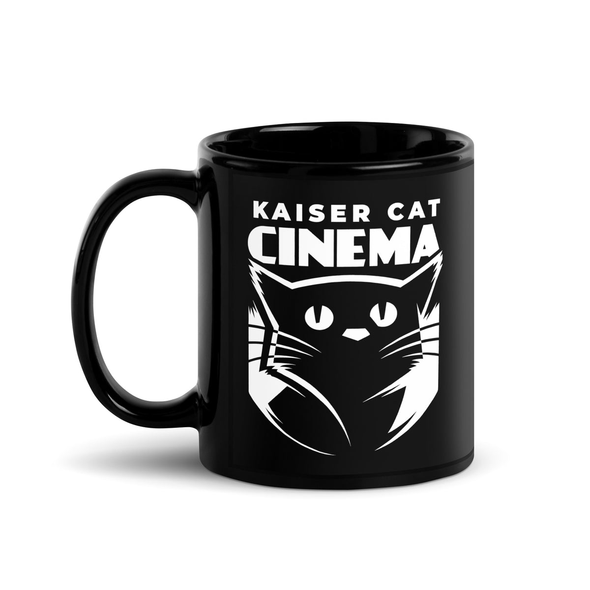 Kaiser Cat Cinema - Black Mug – Kaiser Cat Cinema Webshop