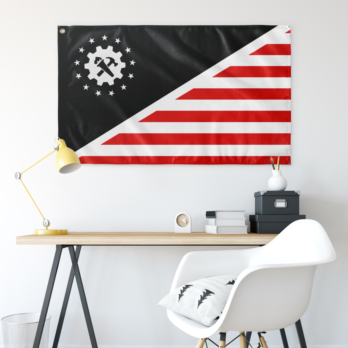 Combined Syndicates - Totalist Flag (Single-Sided) – Kaiser Cat Cinema