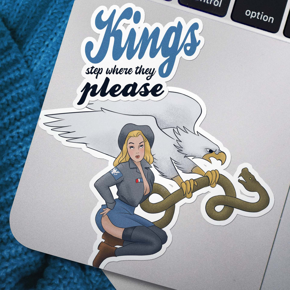 Kings Tread Where they Please / AUS pin-up - Sticker Sheet – Kaiser Cat ...