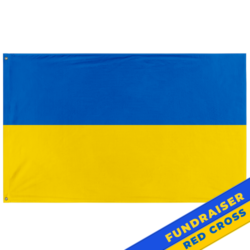 Ukraine Flag (UA Red Cross Fundraiser) – Kaiser Cat Cinema