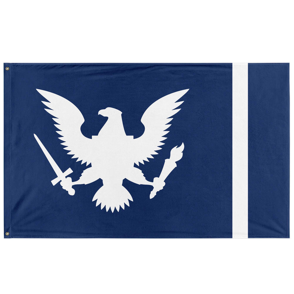 American Union State - Divided States Union Blue Flag (Single-Sided ...
