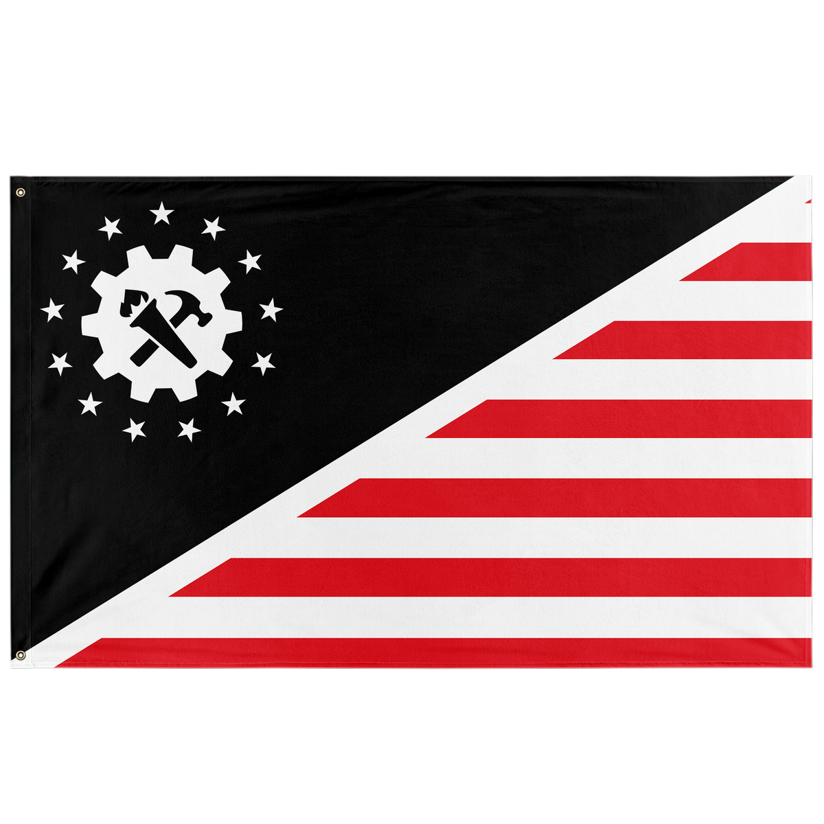 Combined Syndicates - Totalist Flag (Single-Sided) – Kaiser Cat Cinema