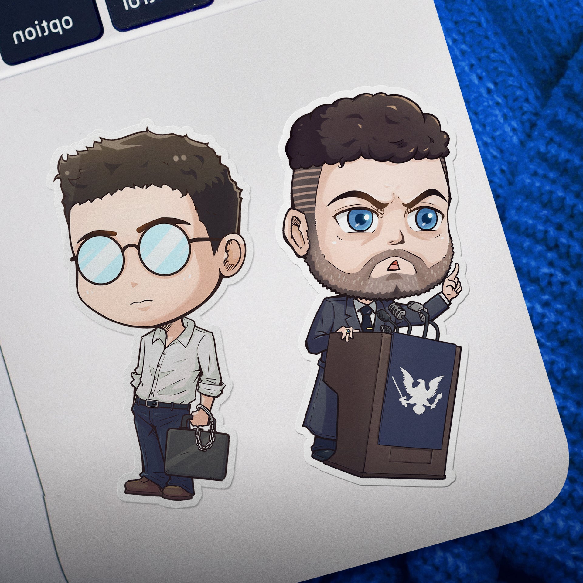 The Divided States Chibi Stickers - Howard Langdon & Albert-Brandt Ste ...