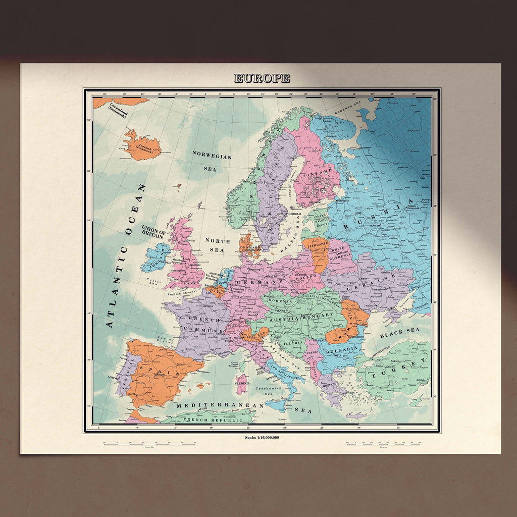 Ruskie Business Europe Map 2022 - Poster – Kaiser Cat Cinema