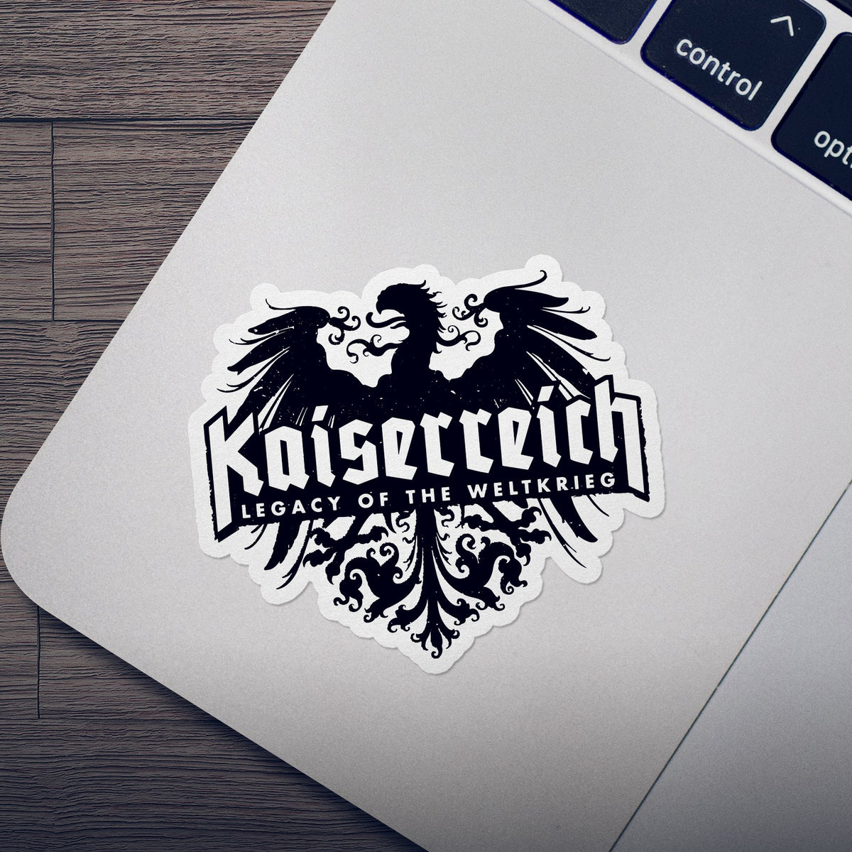 Kaiserreich Logo Sticker - Large – Kaiser Cat Cinema Webshop