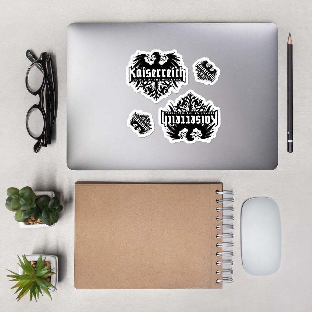 Kaiserreich Logo Stickers - 4-pack – Kaiser Cat Cinema Webshop