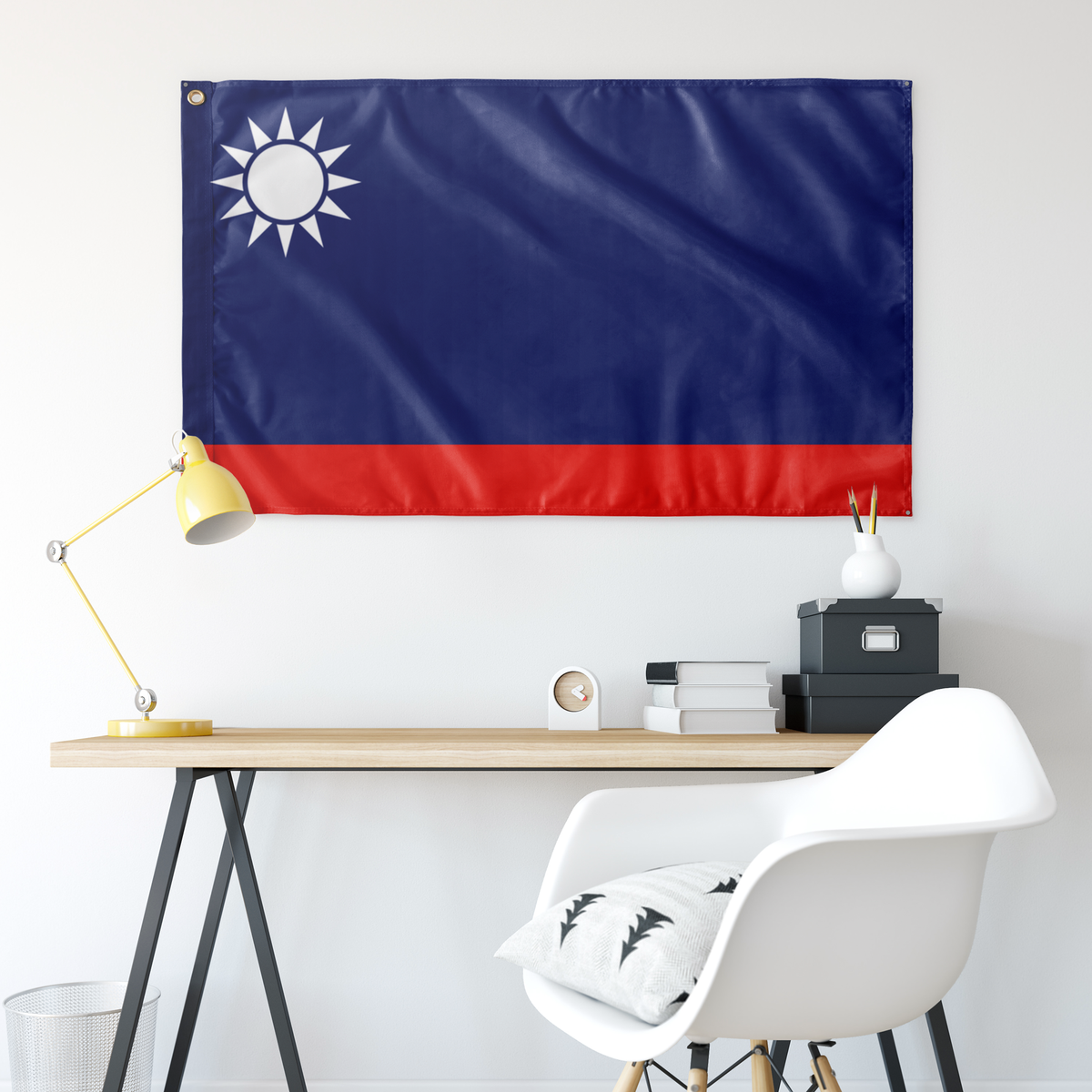 Blue Sky KMT Flag (Single-Sided) – Kaiser Cat Cinema Webshop